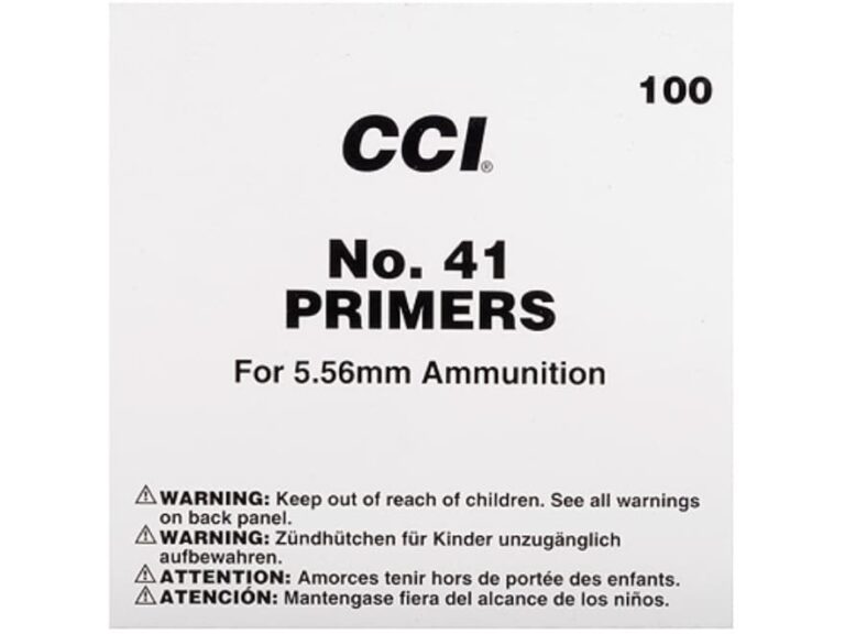 CCI 41 Primers | Small Rifle 5.56mm NATO-Spec Military Primers